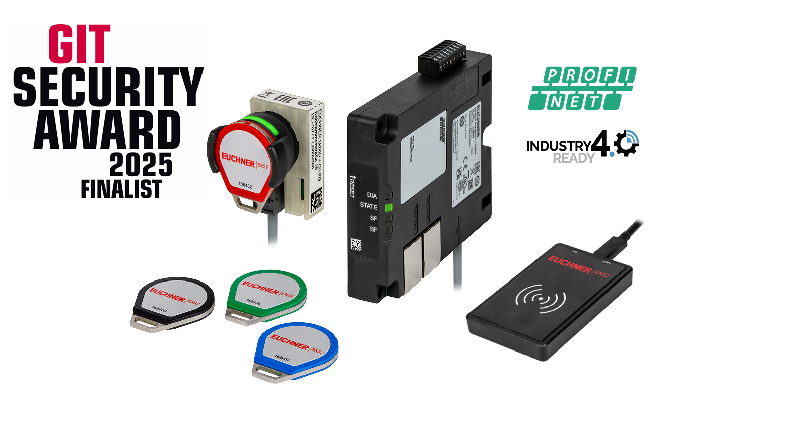 The Electronic-Key-System EKS2 is nominated as a finalist for the GIT SECURITY AWARD 2025 | EUCHNER